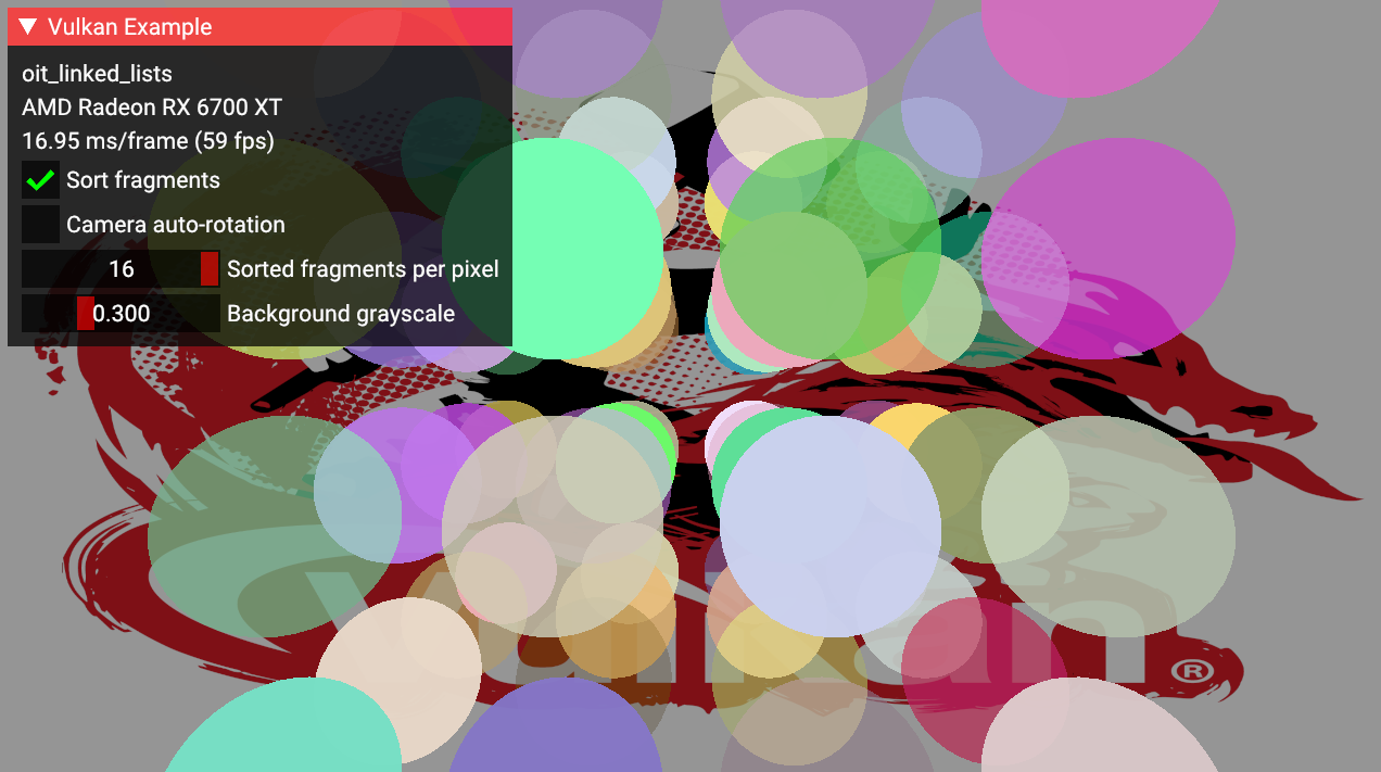 Order-independent transparency with per-pixel ordered linked lists :: Vulkan Documentation Project
