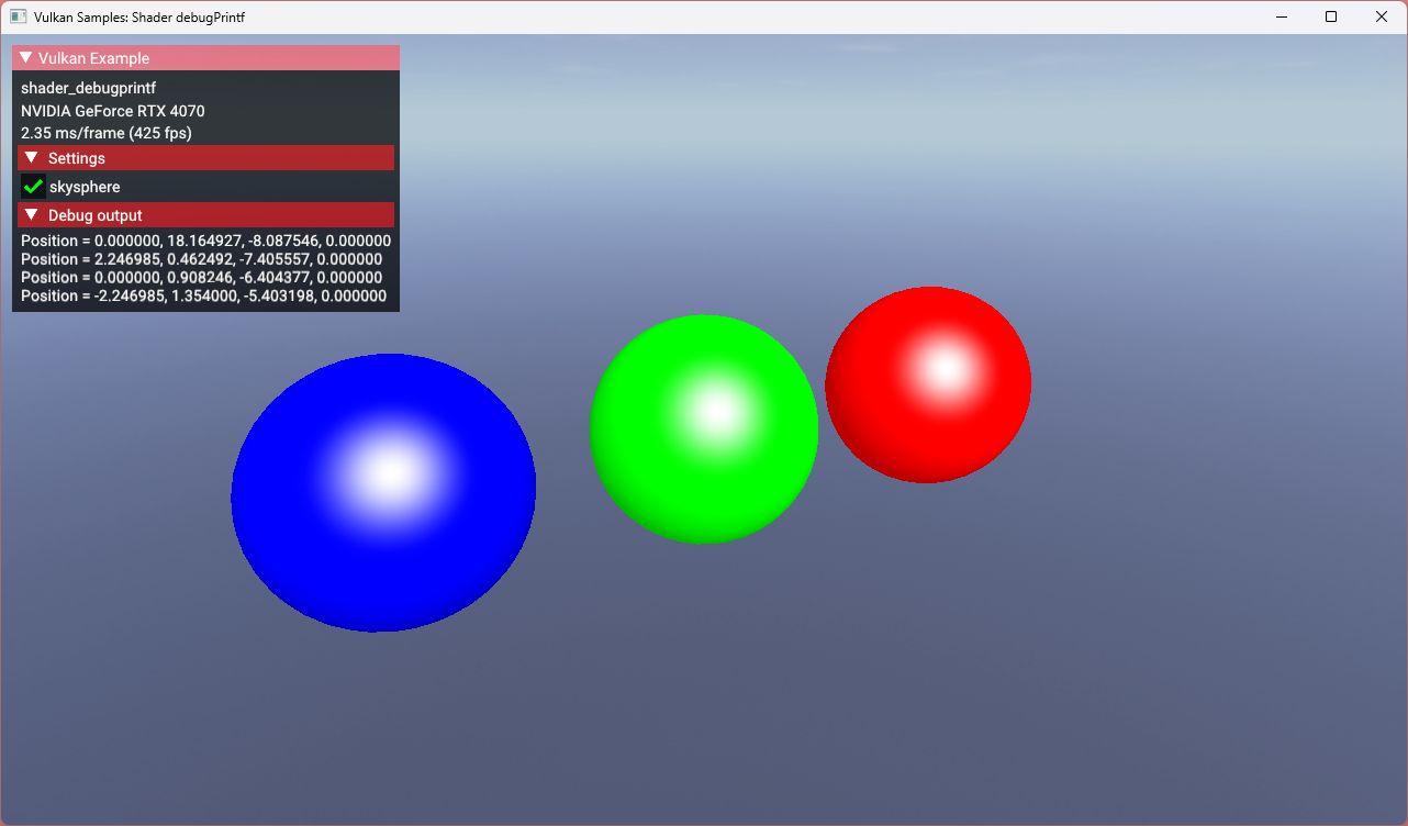 Shader debug Printf :: Vulkan Documentation Project